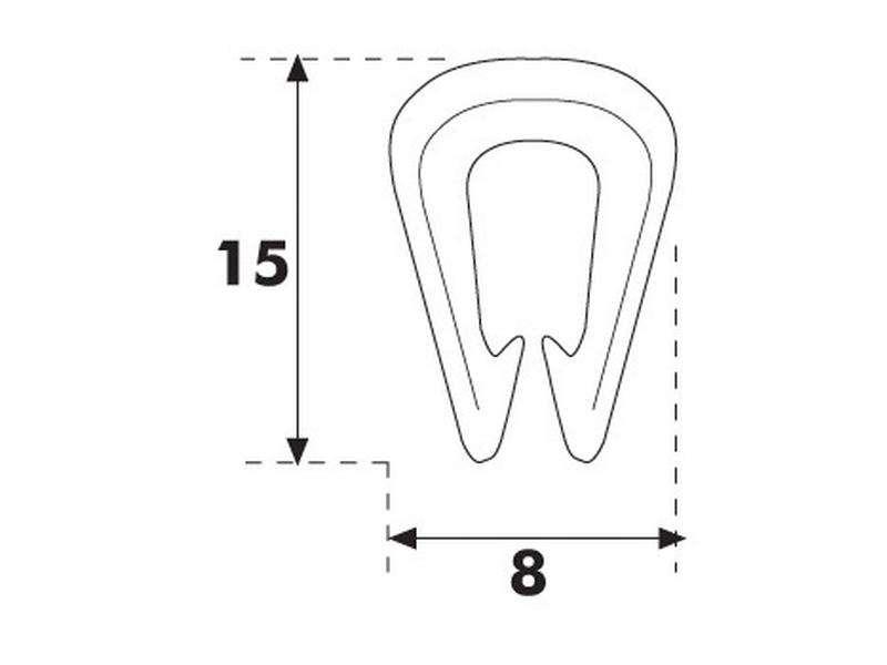 Plastic Edging Strip (Black) 1 - 4mm x 1M