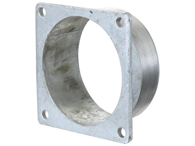 Square Flange with Thread 6'' BSPT (150mm) (Galvanised)