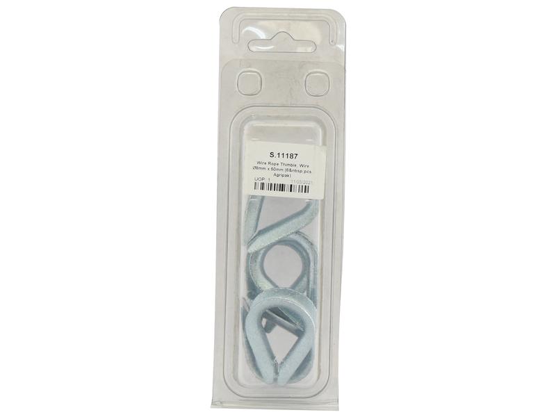 Agripak 6 pcs. Wire Rope Thimble 8 x 50mm
