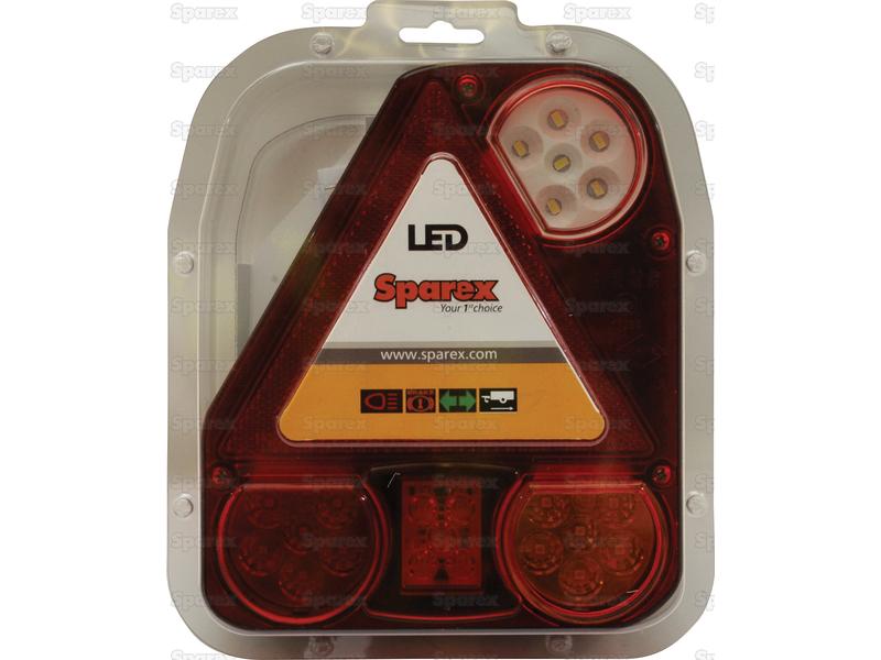 LED Rear Combination Light, Function: 4, Brake / Tail / Indicator ...