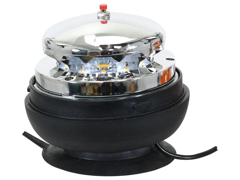 LED Rotating Beacon, Amber, Magnetic 12-24V