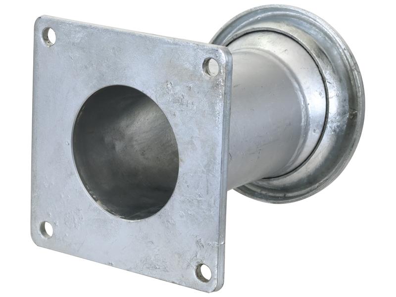 Coupling with Square Flange - Male 4'' (100mm) x (100mm) (Galvanised)