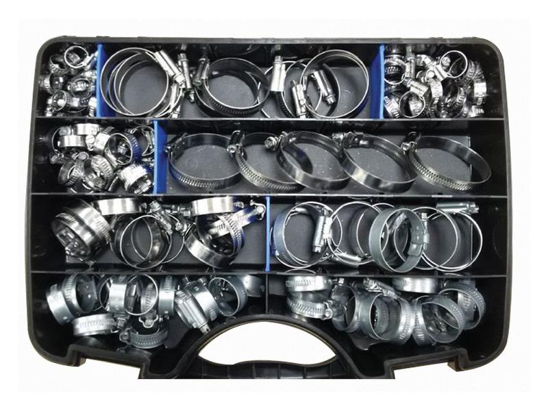 Hose Clip Assortment Heavy Duty Worm Drive Ø8-60mm 135 pcs.