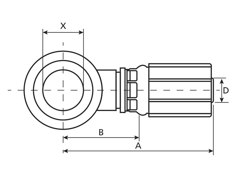 Gates Metric Banjo Bolt 3/8'' x M18