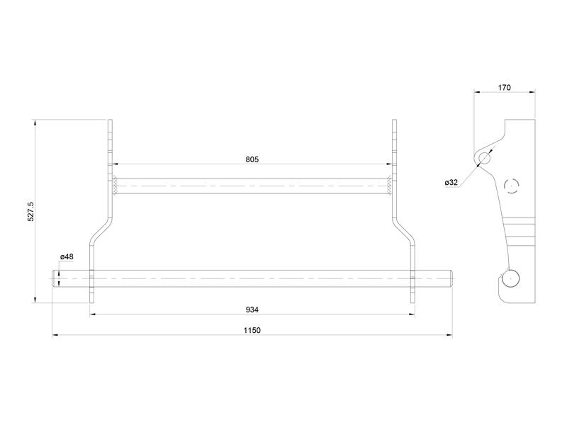 Loader Bracket, Replacement for: Chilton/MX.