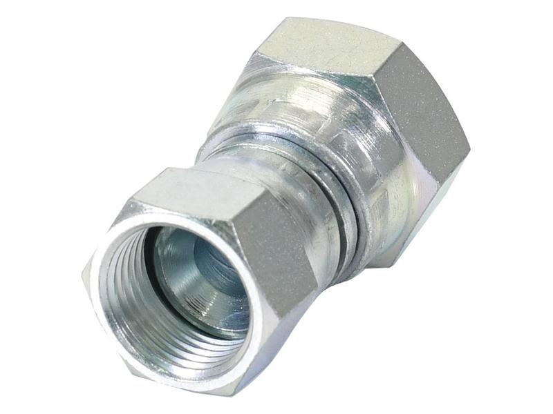 Adaptateur hydraulique 1/2'' BSP Femelle pivotante x 3/4'' JIC Femelle pivotante