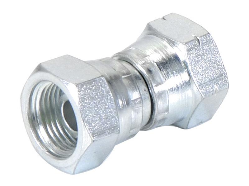 Hydraulic Adaptor 3/8'' BSP Swivel Female x M16x1.50 Metric Swivel Female