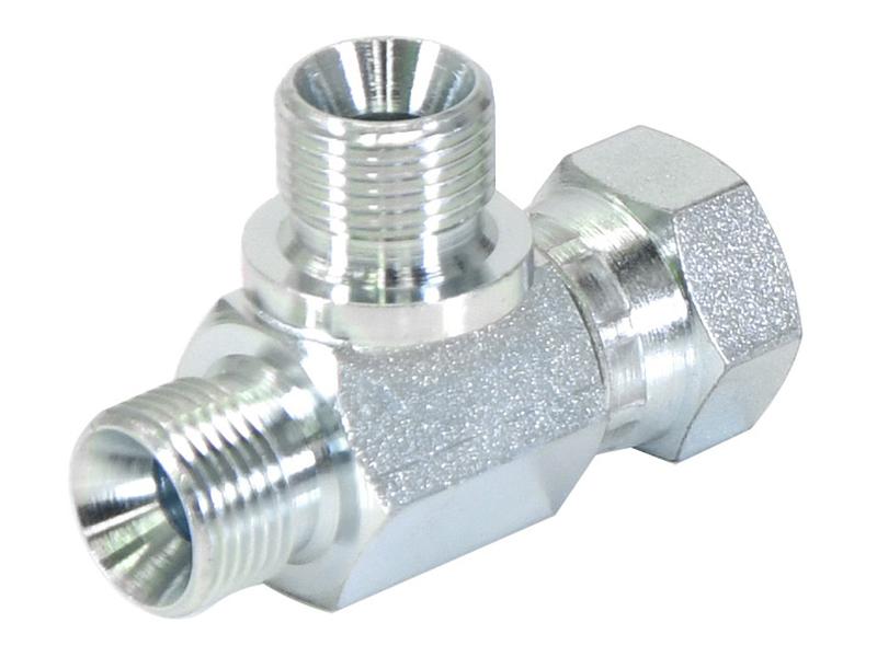 Hydraulic Tee Piece 3/8'' BSP Male x 3/8'' BSP Swivel Female x 3/8 ...