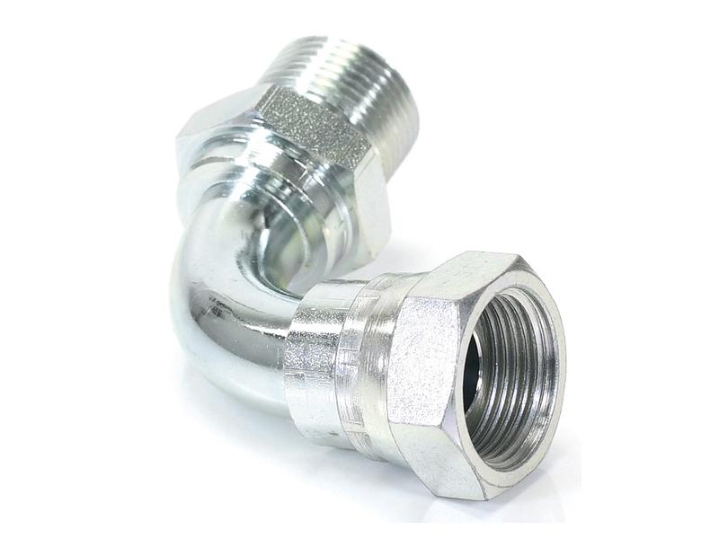 Hydraulic Adaptor 3/4'' BSP Male x 3/4'' BSP Swivel Female 90° Swept Elbow