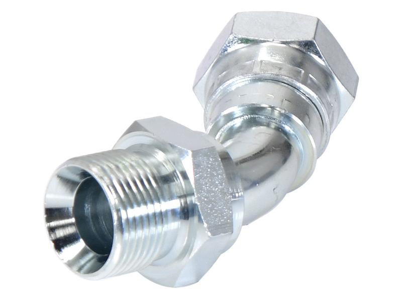 Hydraulic Adaptor 3/4'' BSP Male x 3/4'' BSP Swivel Female 135° Swept Elbow