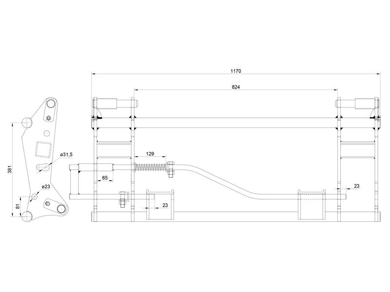 Quick Change Frame - Side Locking - Mechanical