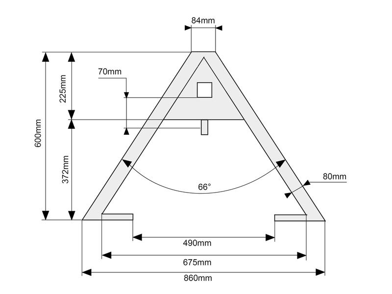 Implement Mounting Bracket for A-Frame Design Quick Hitch System (Cat ...
