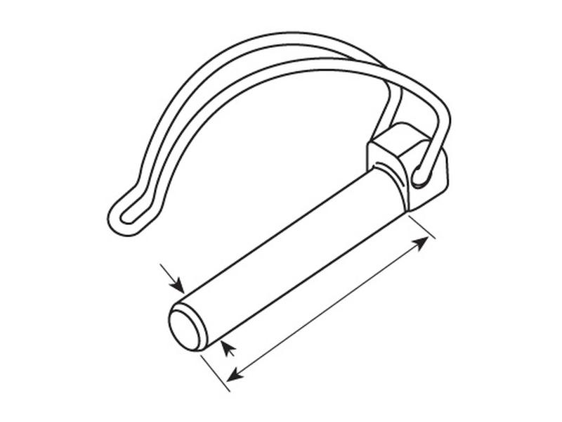 Pipe Linch Pin, Pin Ø8mm x 38mm