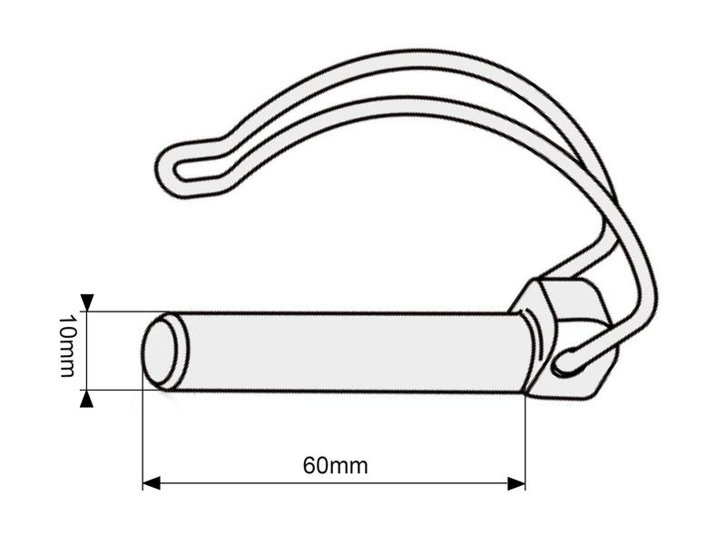 Pipe Linch Pin, Pin Ø10mm x 60mm