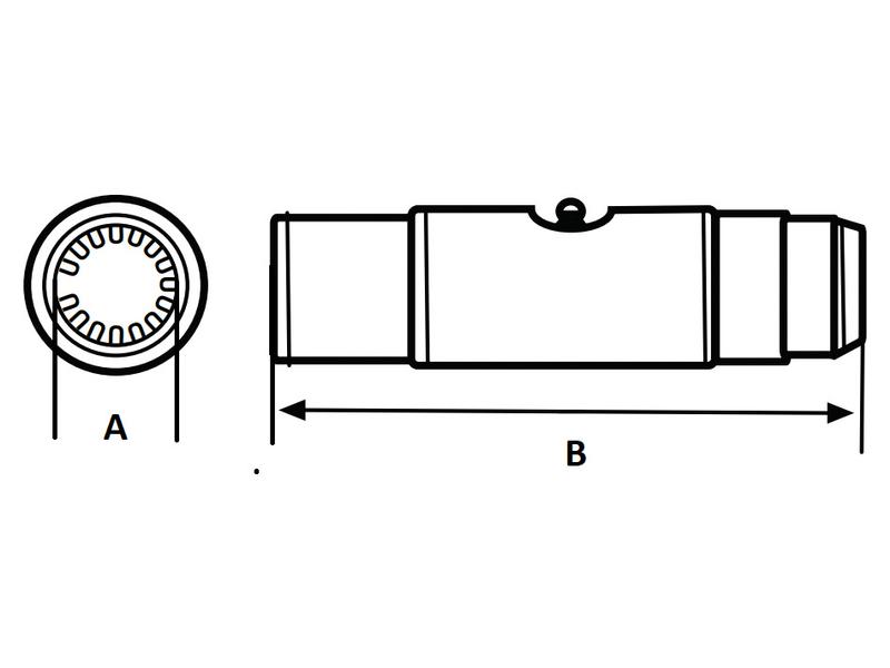 Weasler PTO Yoke – Slip Sleeve for Splined Shaft, Bore Ø 1-11/16'' - 20 ...