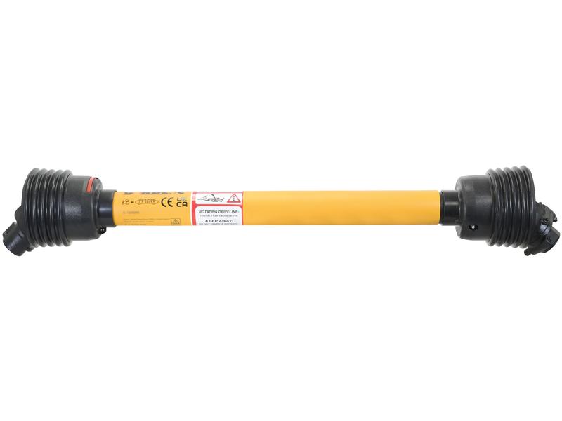 GARDLOC PTO Shaft - (Lz) Length: 880mm, 1 3/8'' x 6 Spline Q.R. to 1 3/ ...
