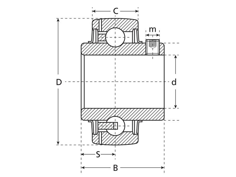 NTN SNR Bearing Insert (UC206-18)