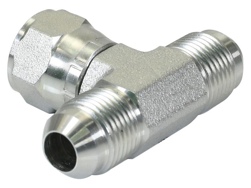Hydraulic Tee Piece 3/4'' JIC Male x 3/4'' JIC Male x 3/4'' JIC Swivel ...