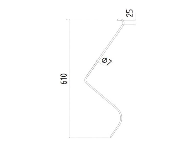 Wheel Rake Tine - RH & LH - Length:610mm, Width:250mm, Ø7mm ...