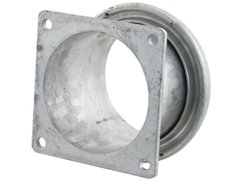 Coupling with Square Flange - Male 6'' (159mm) x (150mm) (Galvanised)