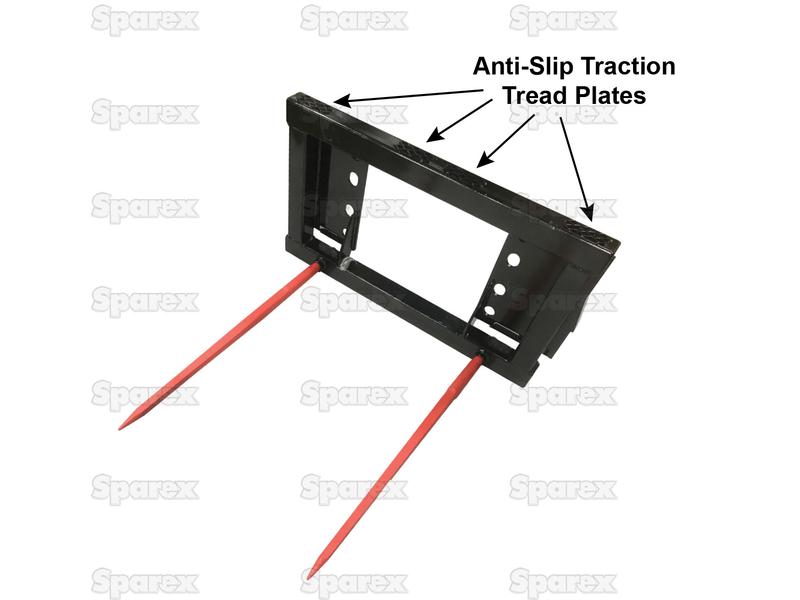 Quick Attach Bale Frame - for Round Bales - 2 x 43'' Conus 1 SHW Bale ...