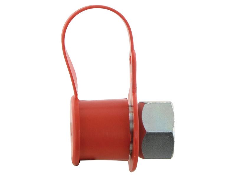 Sparex Dust Cap Red PVC Fits 1/2'' Male Coupling