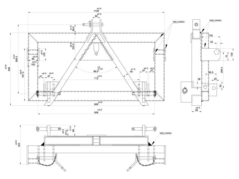Adapter from Euro Norm to 3-point linkage