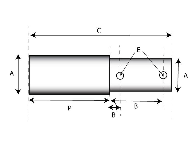 Top link pin - Dual category 25 - 32mm Cat.2/3 (Ø25/32mm)