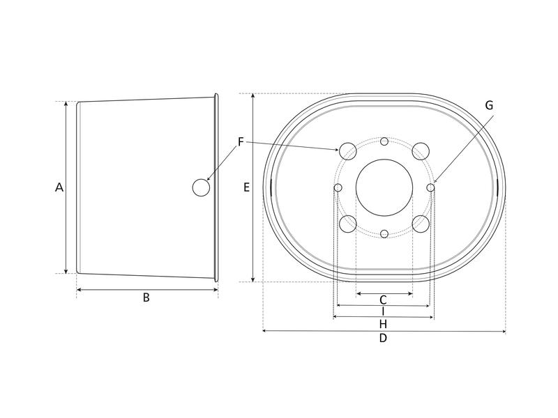 PTO Shield (Oval) 200 x 257mm