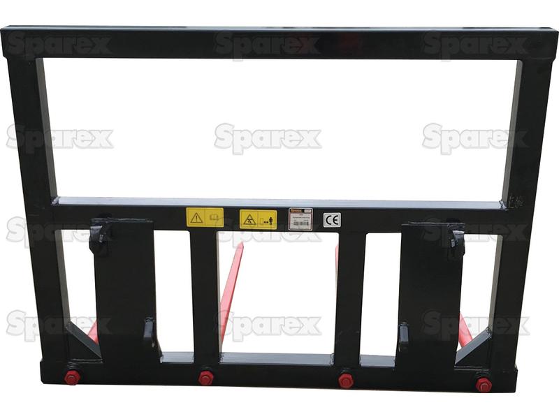 Heavy Duty Big Square Bale Frame - 4 x M28 x 1250mm SHW Brand Tines ...