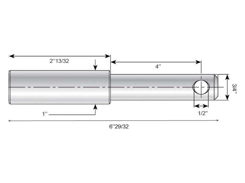 Top link pin - Dual category 19 - 25mm Cat.1/2 (Ø19/25mm)