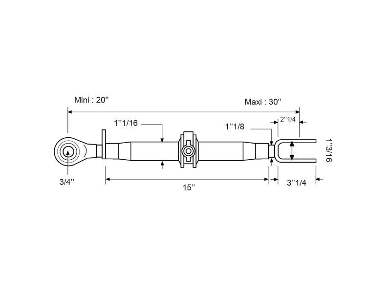 Ratchet Link Assembly - Ball and Clevis