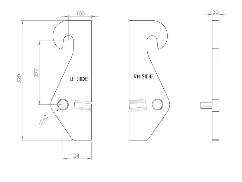 Loader Bracket (Pair), Replacement for: Kramer