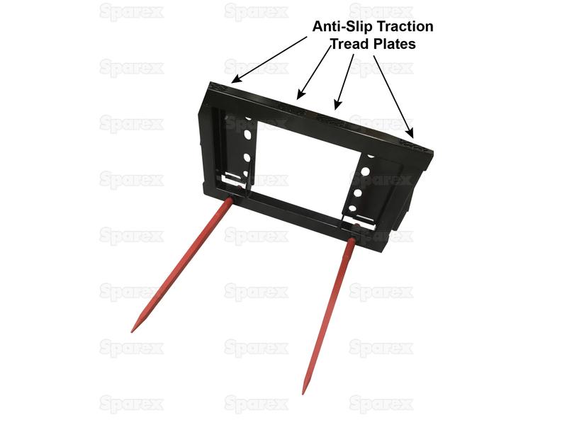 Quick Attach Bale Frame - for Round Bales - 2 pcs. of 49 1/4'' Conus 2 ...
