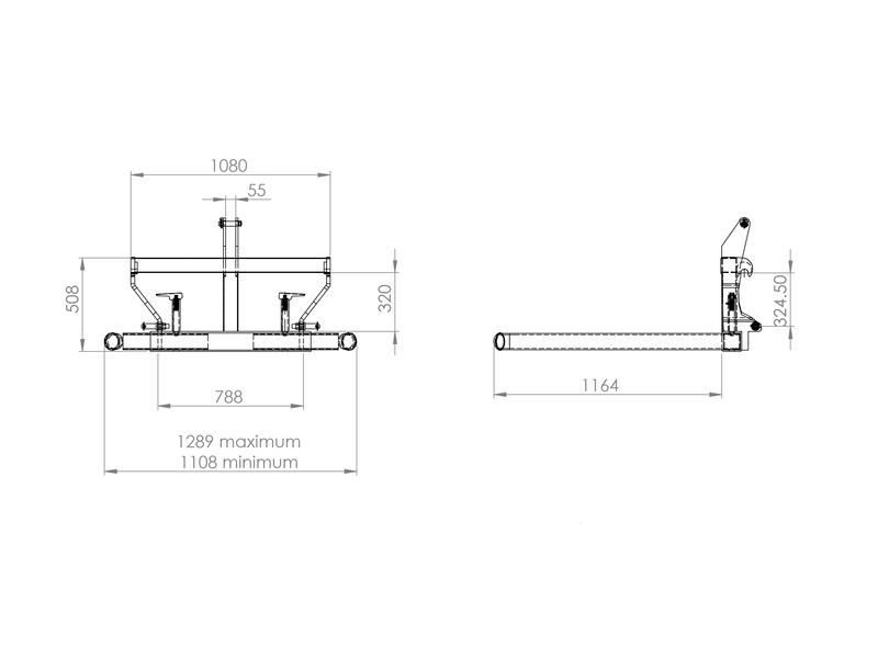 Bale Frame - Heavy Duty Round Bale Arms