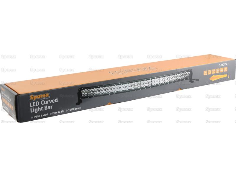 LED Curved Work Light Bar, 1140mm, 18400 Lumens Raw, 10-30V