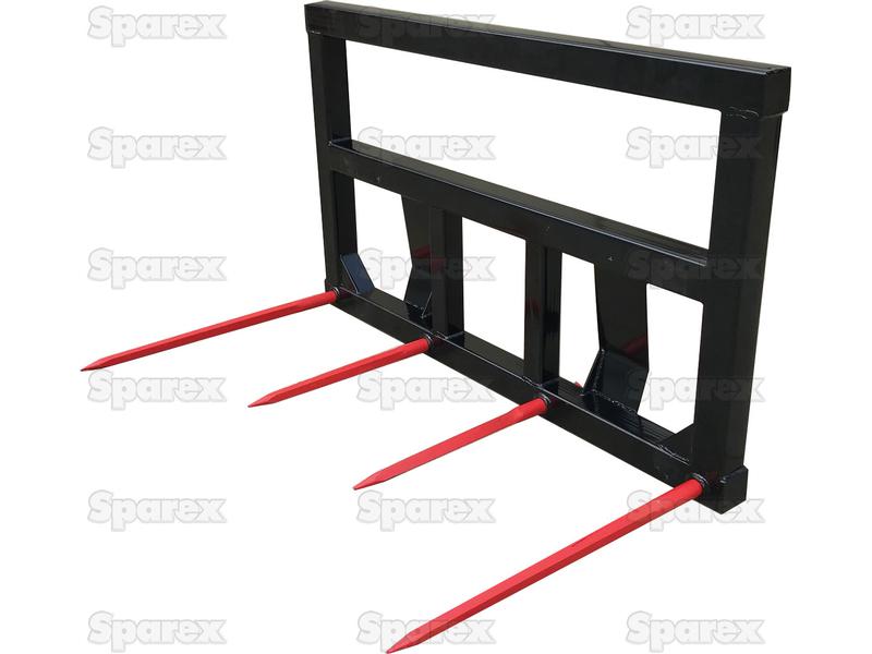 Heavy Duty Big Square Bale Frame - 2 x 1100mm & 2 x 810mm SHW Tines ...