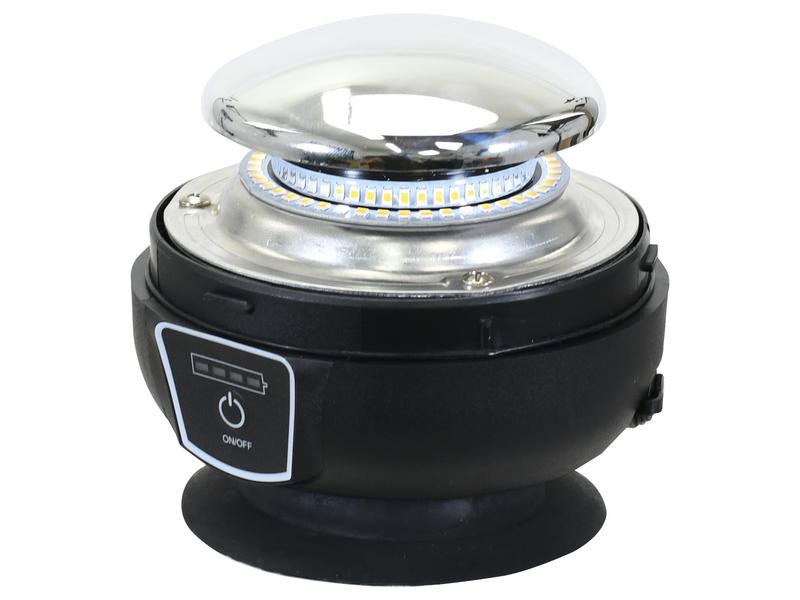 LED Rechargeable Beacon, Amber, Magnetic 12-24V