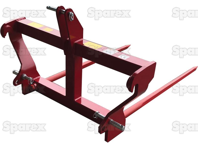 Bale Frame - 2 x M28 x 1250mm C2 Tines (SHW Brand Tines)