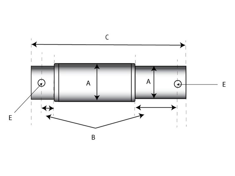Top link pin - Dual category 19 - 25mm Cat.1/2 (Ø19/25mm)