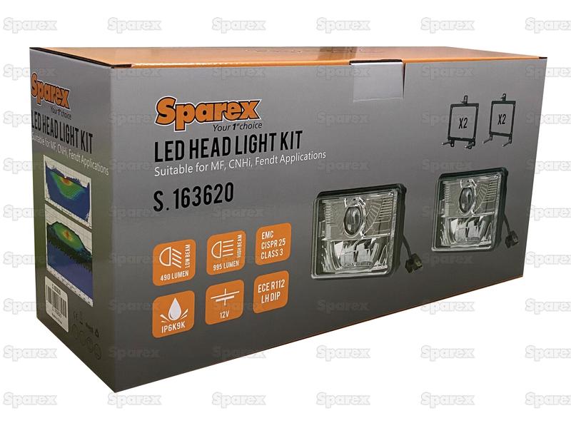 LED Head Light Kit, Interference: Class 3, RH & LH (LH Dip), 1320 ...