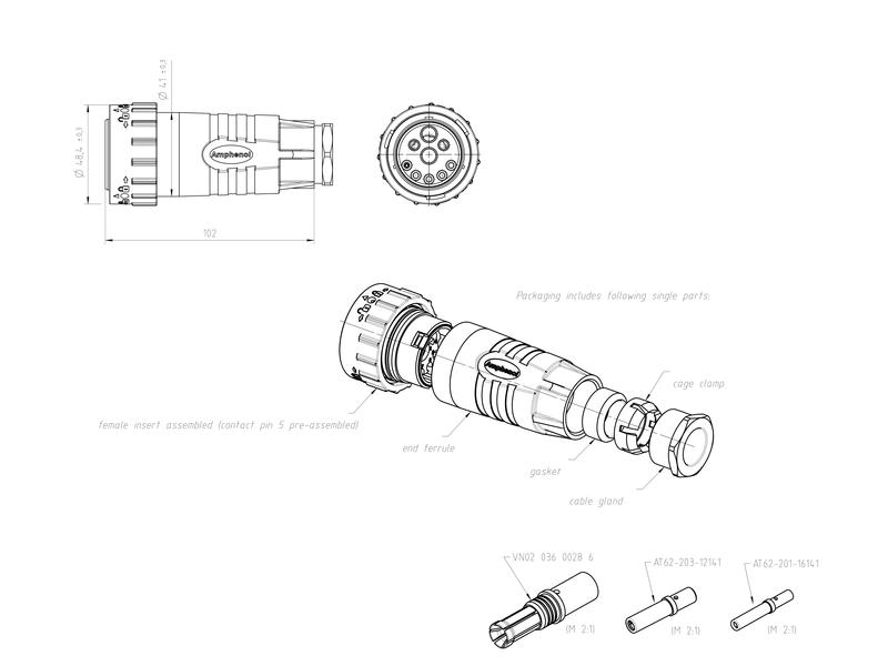 Prise ISOBUS Duramate™ 2x75A (16mm²)