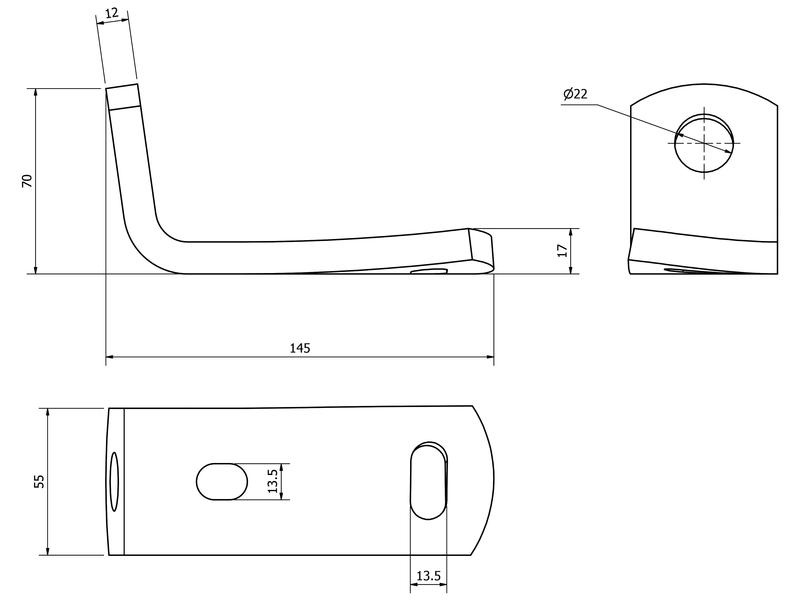 Adjustable Stay (Kverneland) LH