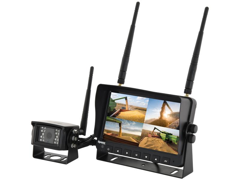 Funk-Kamerasystem mit 1 x 7'' Digital Wireless 4QUAD split HD monitor ...