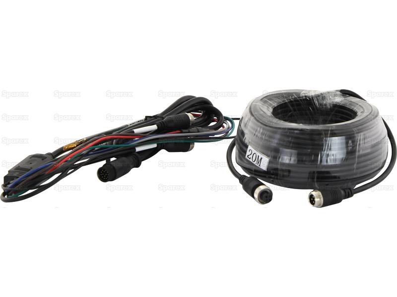 Wired Vehicle Camera System 9'' 4QUAD Split Digital Touch Button ...