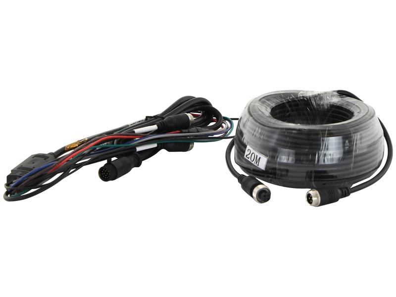 Wired Vehicle Camera System 9'' 4QUAD Split Digital Touch Button ...