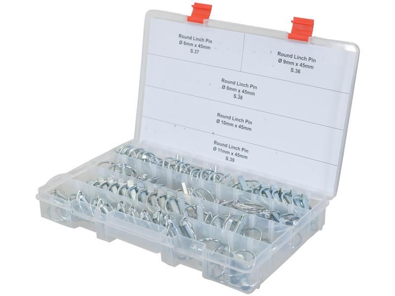 Display Pack 120 pcs. Round Linch Pin 6, 8, 9, 10, 11mm