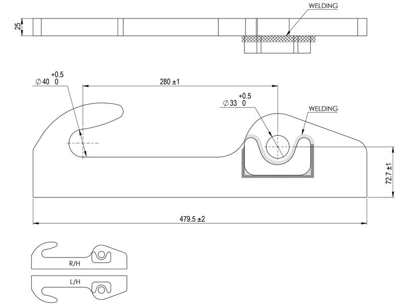 Loader Bracket (Pair), Replacement for: Schaffer