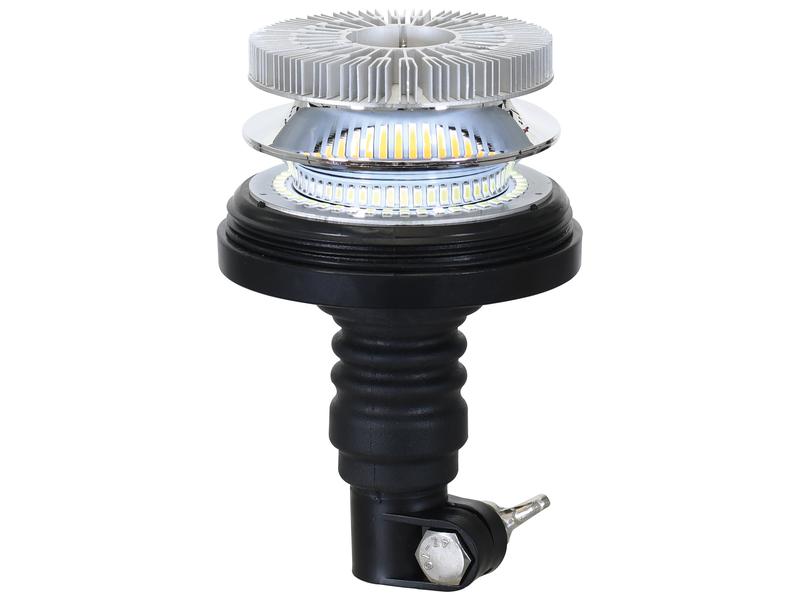 LED Rotating Beacon, Amber / Green, Flexible Pin 12-24V