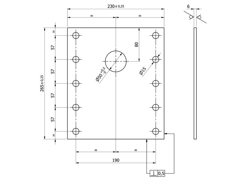 Parking Jack Mounting Plate